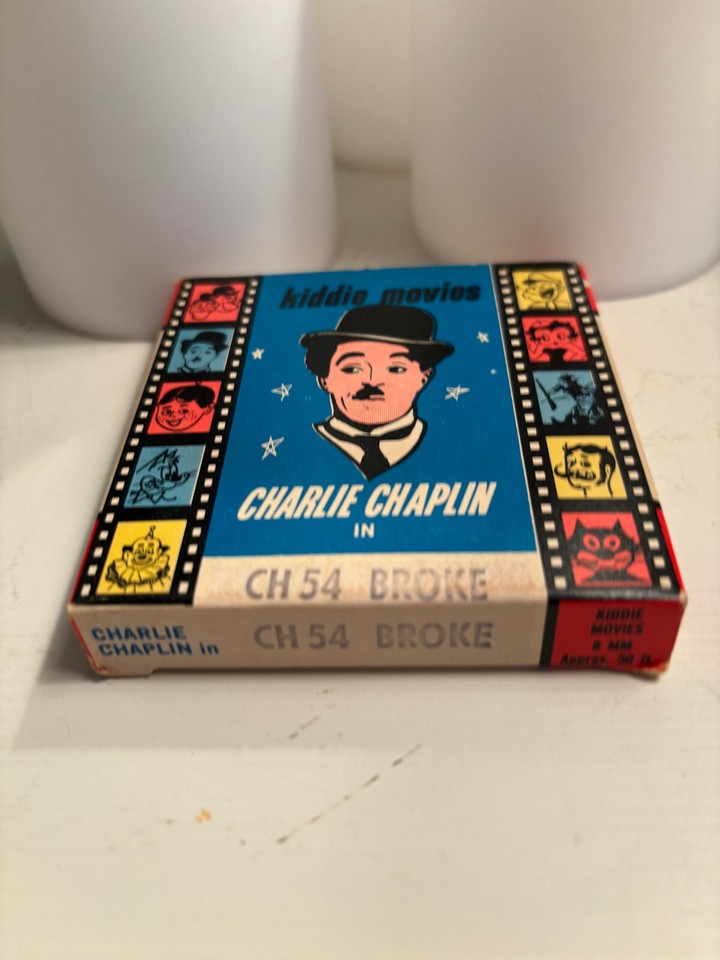 VINTAGE 8 MM FILM CHARLIE CHAPLIN IN "BROKE" KIDDIE MOVIES | eBay