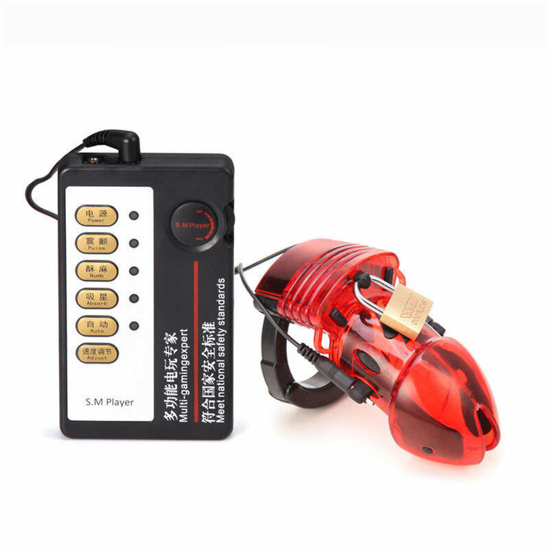 Male Estim Shock Penis Plug Bondage Chastity Device Enhancer Plug ...