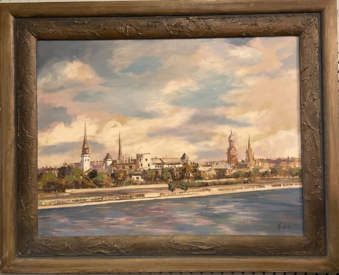 Riga, Latvia: An Original Oil by Robert Fifield | eBay