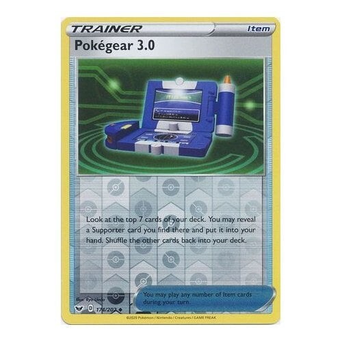 Pokegear 3.0 174/202 Reverse Holo Sword & Shield Pokemon Card NM | eBay