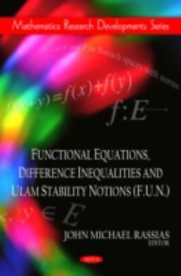 Mathematics Research Developments Ser.: Functional Equations ...