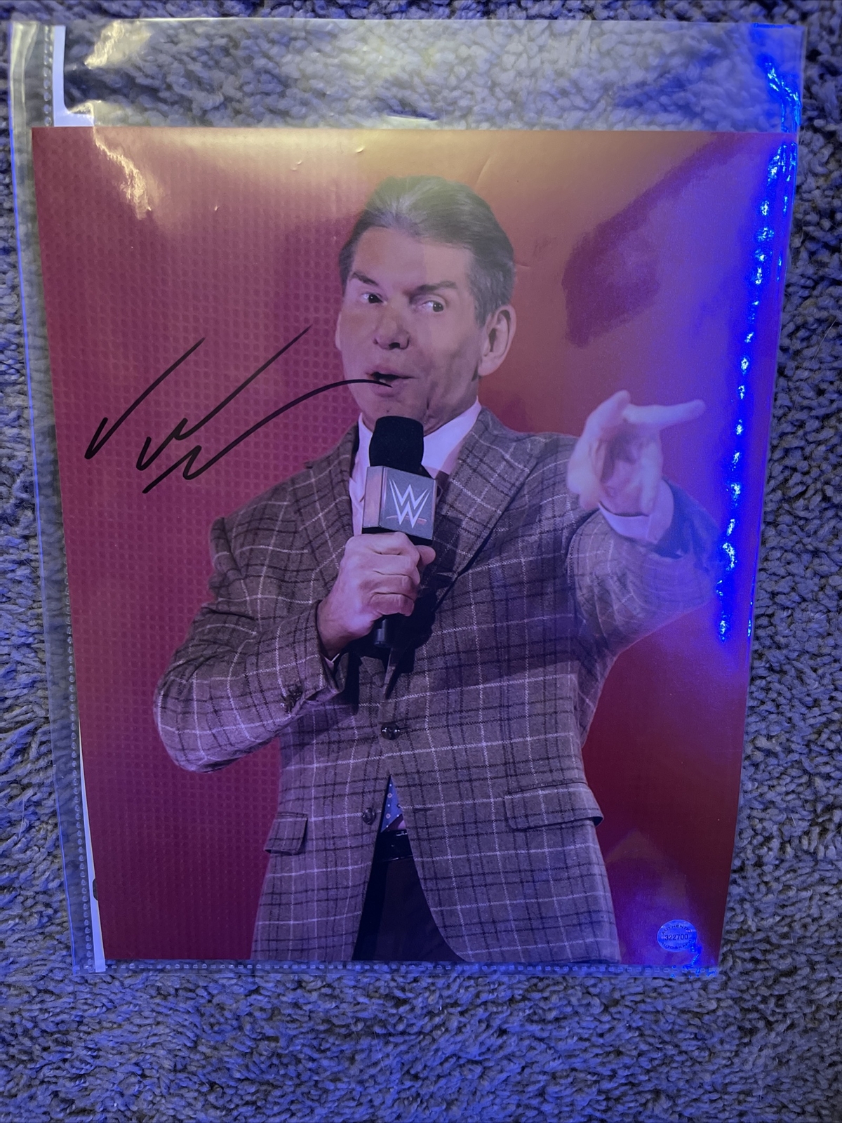 Vince McMahon signed autograph 8x10 photo signature WWE with COA LOA ...