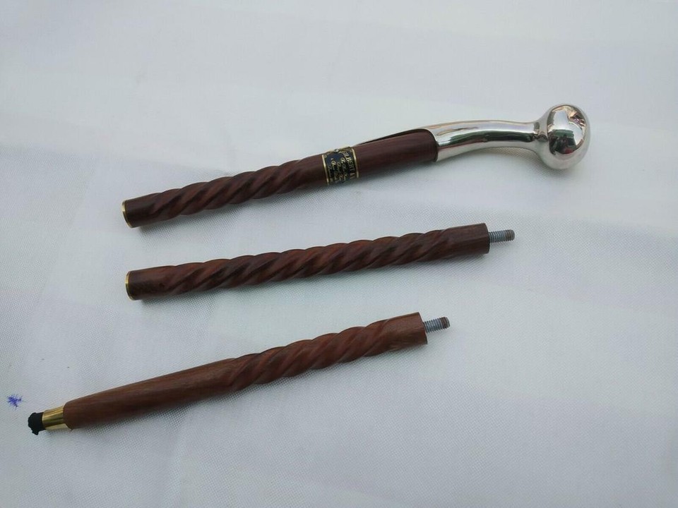 handmade Steampunk Logo Walking cane Men women Long Handle Horse-Hame ...