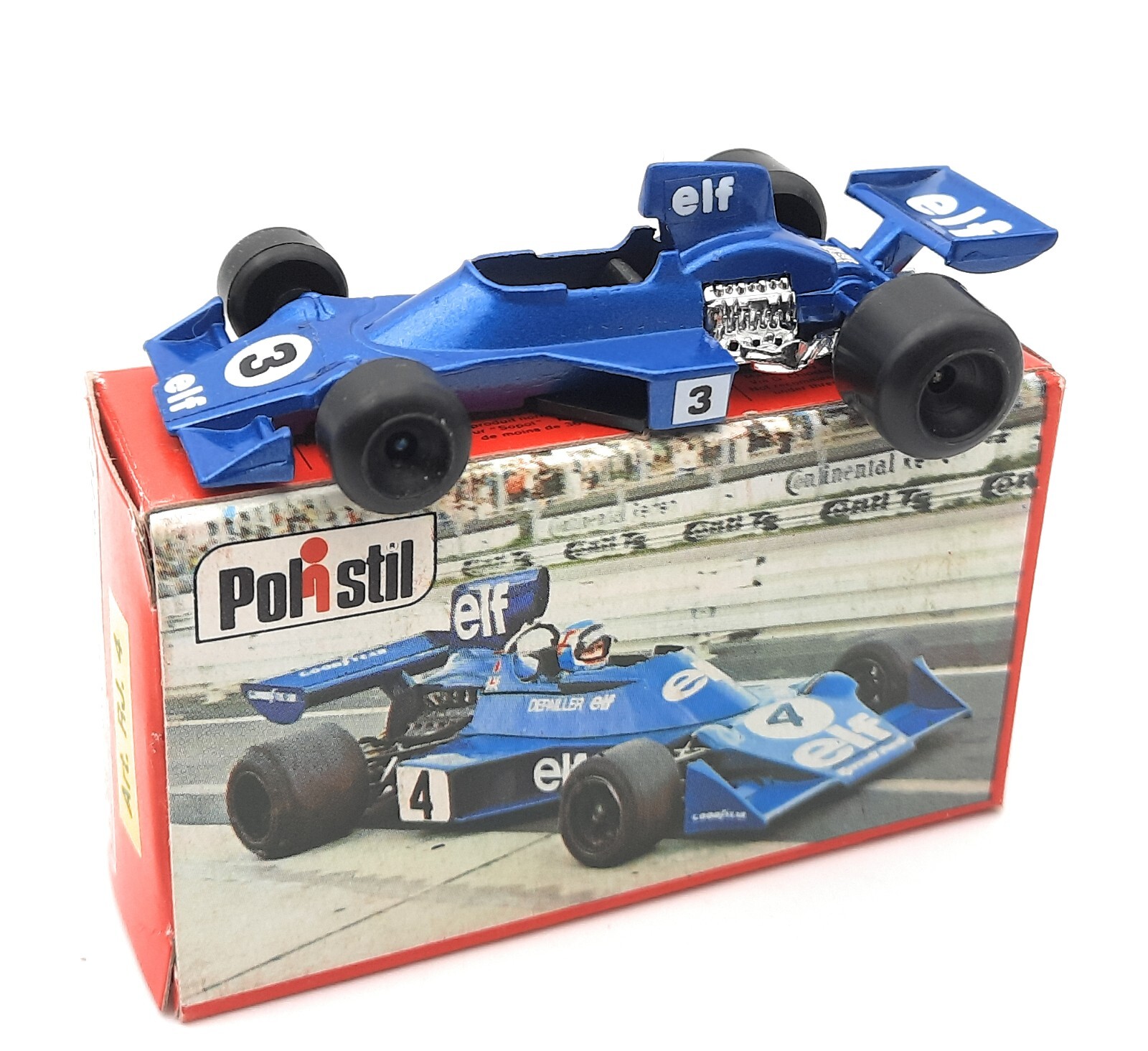 Polistil 1/66 Formula 1 Tyrrell ELF 007 F1 blue. Made in Italy. RJ 4 ...