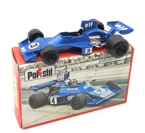Polistil 1/66 Formula 1 Tyrrell ELF 007 F1 blue. Made in Italy. RJ 4 ...