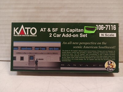 Kato 106-7116 N Scale El Capitan 2 Passenger Car Add-on Set NIB | eBay