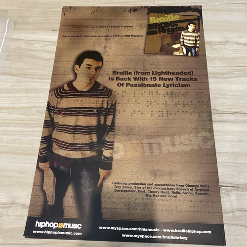 Braille Box Of Rhymes Humble Beast 11x17 Album Poster Christian Hip hop ...