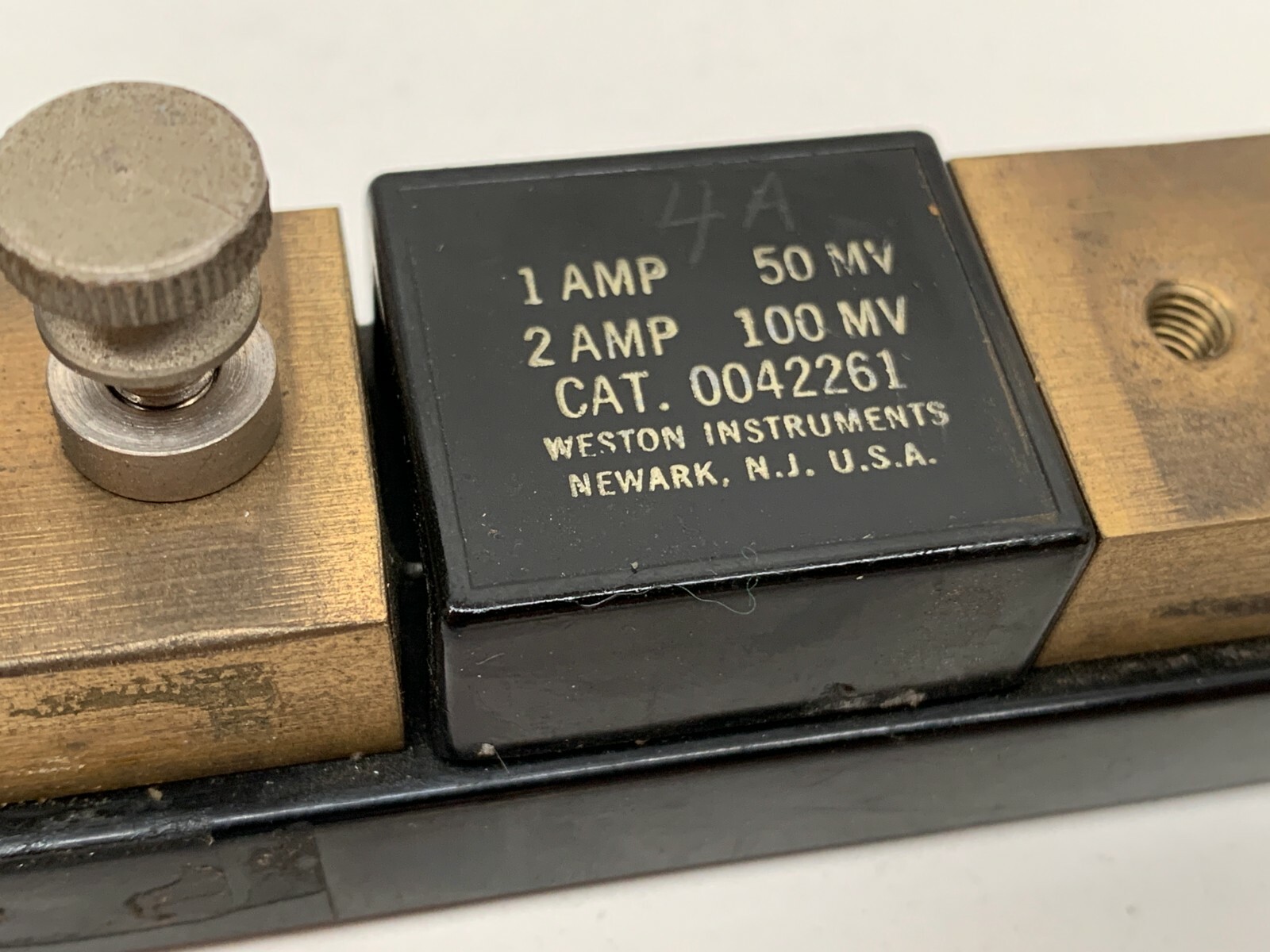 Weston Instruments Cat. 0042261 Instrument Shunt 1-Amp 50MV, 2-Amp ...