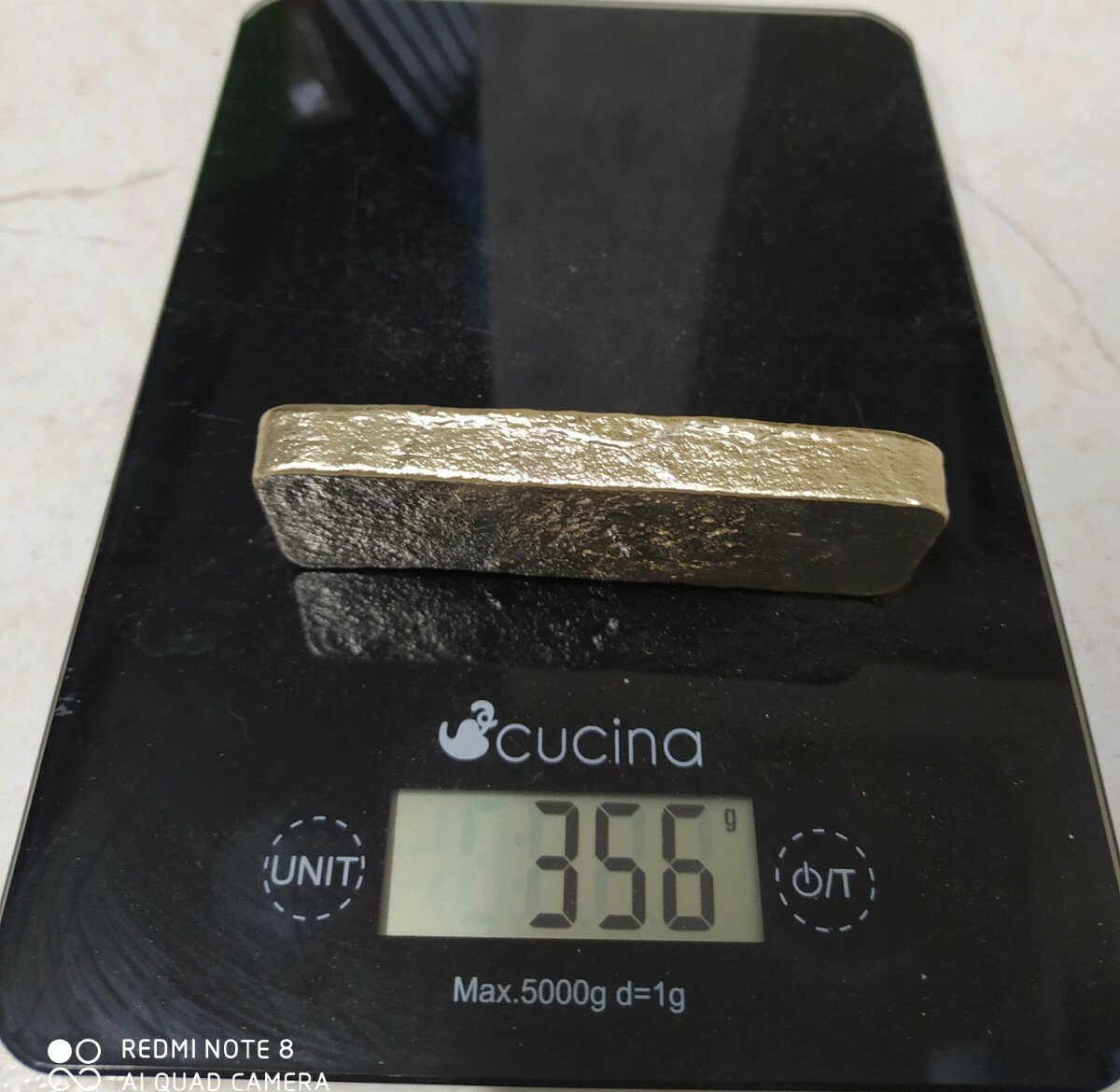 Puro BARRA DE ORO Chatarra De 350 Gramos Para Recuperación De Oro Oro 24k