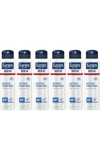 Sanex Men Active Control 48hr AntiPerspirant Deodorant Spray 6x200ml | eBay