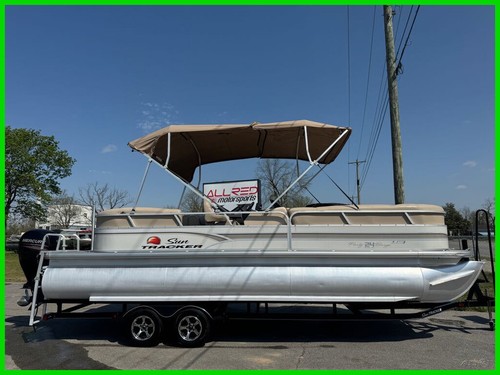 2015 Sun Tracker Party Barge 24 XP3 TRITOON w/ 150HP Mercury &TRAILER ...