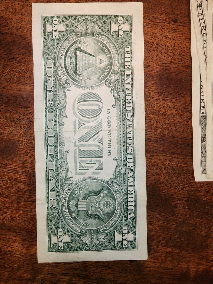 2013 $1 One Dollar Duplicate Star Error Note Serial Number B04425214 ...