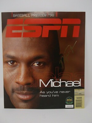 MICHAEL JORDAN ESPN The Magazine Cover Upper Deck Collectibles April 6 ...