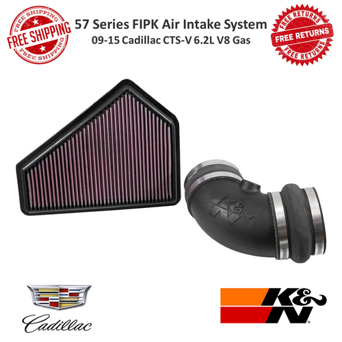 K&N 57 Series FIPK Gen II Air Intake System HDPE For 09-15 Cadillac CTS ...