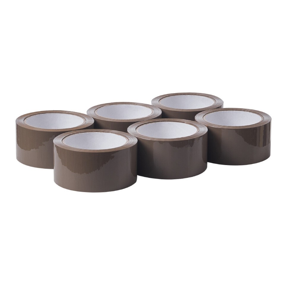 PE PARCEL PACKING ADHESIVE LONG LENGTH 50MM X 60/78M BUFF BROWN/CLEAR ...