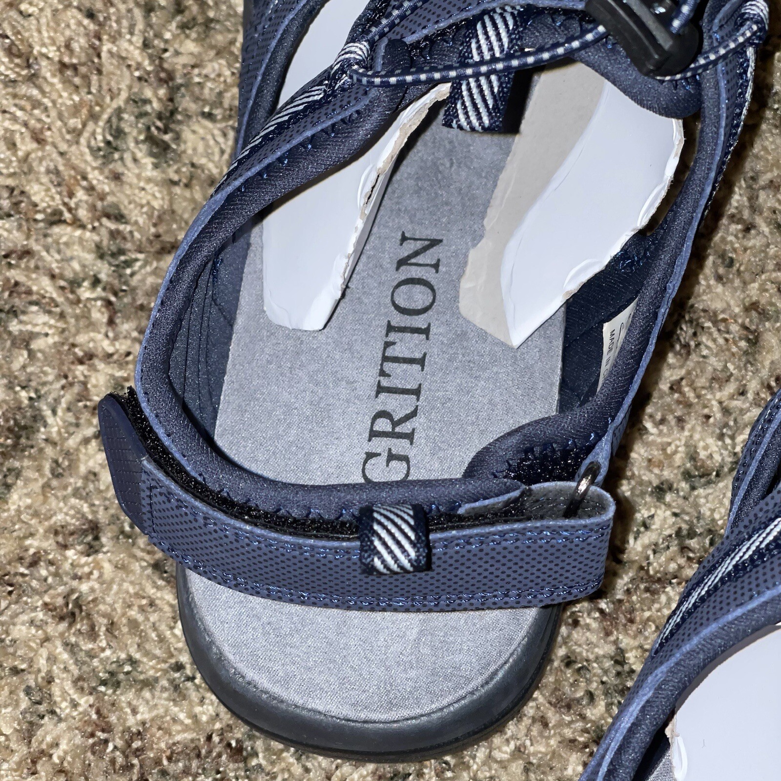 Grition Hiking Closed Toe Sandals Mens Size 9 EU 42 Blue Gray Outdoor ...