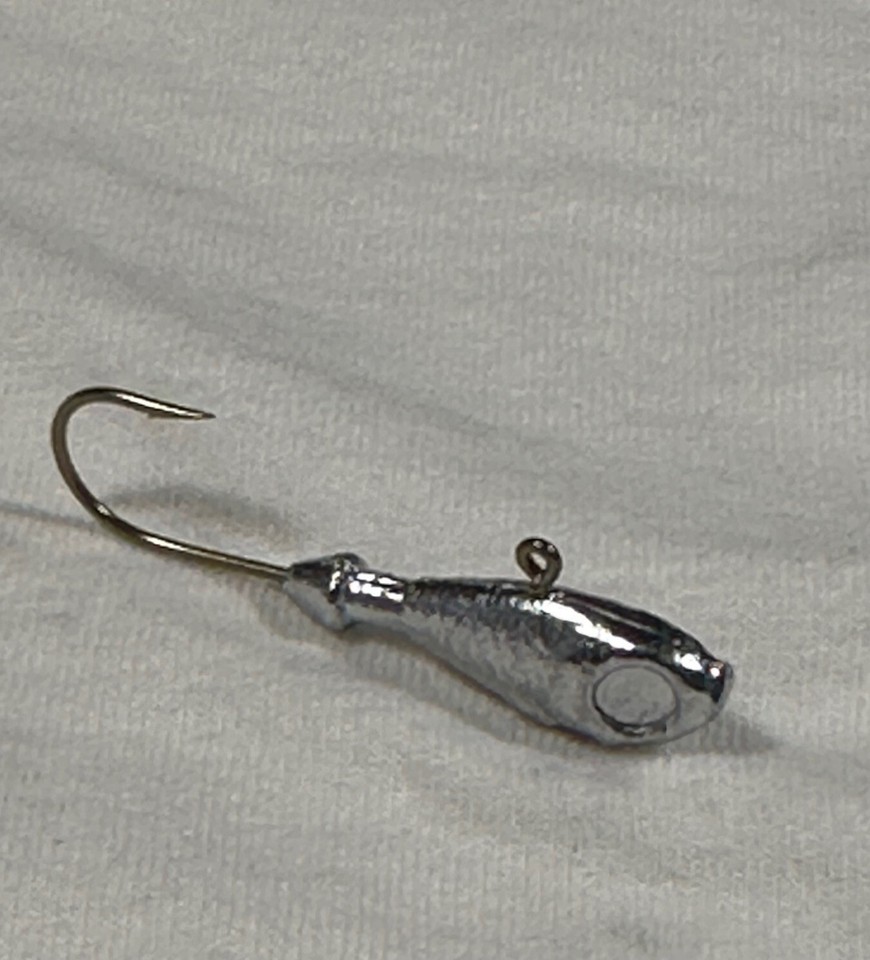 Ultra Minnow Jig Head Bucktail Walleye Striper Hook Lure Bait FREE ...