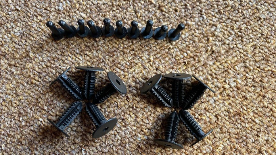 FIT HYUNDAI FRONT WHEEL ARCH LINING & MUDGUARD RIVET RETAINER CLIPS X10 ...