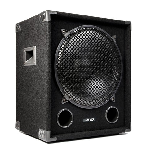 Max 15 Inch Passive DJ Subwoofer 1200W Bass Bin for Club & Disco | eBay UK