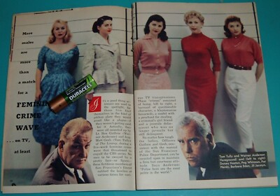 1958 TV ARTICLE BARBARA EDEN DORSEY KEATON PEG WHITMAN PAT HARDY JIL ...