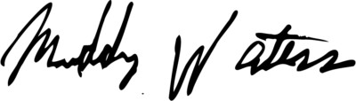 Muddy Waters Autograph Signature VINYL DECAL STICKER blues rollin stone ...