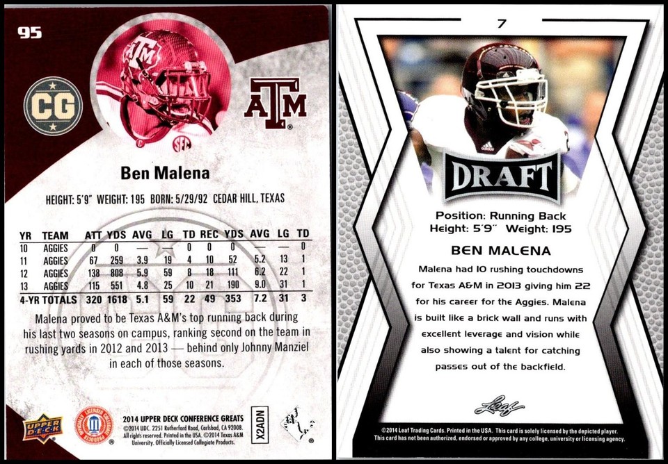 Ben Malena (2) Card Lot - BRING HOME SOMETHING TRULY REMARKABLE! | eBay