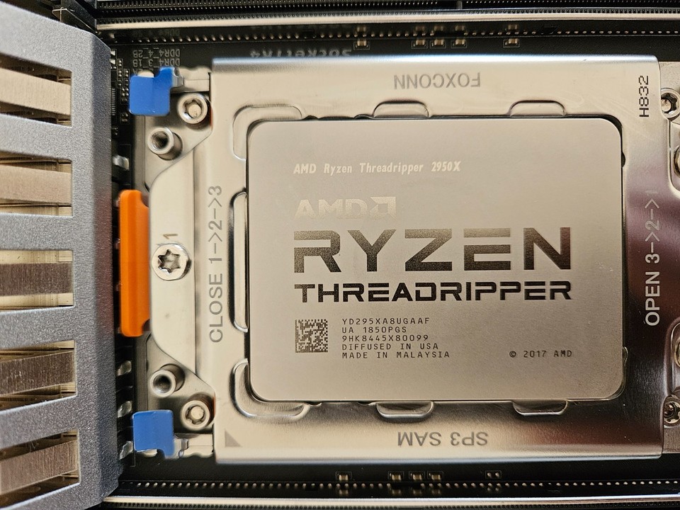 Gigabyte X399 Motherboard + AMD Ryzen Threadripper 2950X CPU + 64GB ...