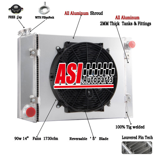 3Row Radiator Shroud fan For 72-82 Ford Cortina 6 Cylinder Tc Td Te Tf ...