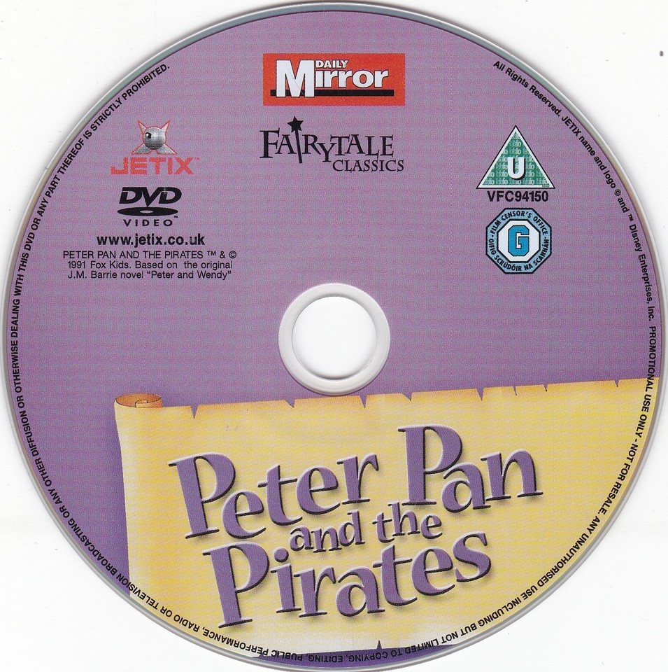 PETER PAN AND THE PIRATES ( DAILY MIRROR Newspaper DVD ) | eBay UK