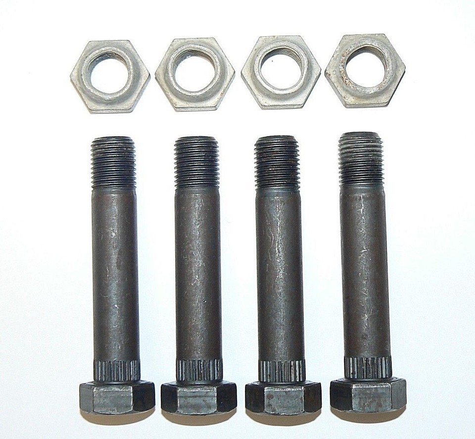 Leaf spring shackle bolts 9/16"-18 x 3" w/Prevailing Torque Lock Nuts ...