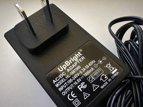UpBright AC/DC Adapter Model: 1681000, 100-240V-03A 50-60Hz, 16.8v ...
