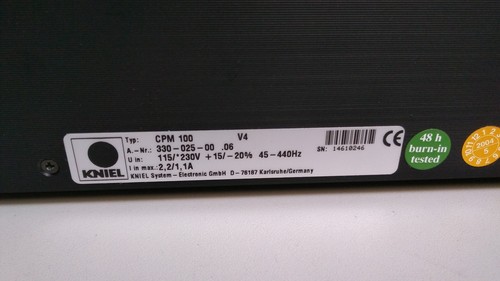 Netzteil für 19-Zoll Systeme, 3 Ausgänge, KNIEL CPM 100 | eBay.de