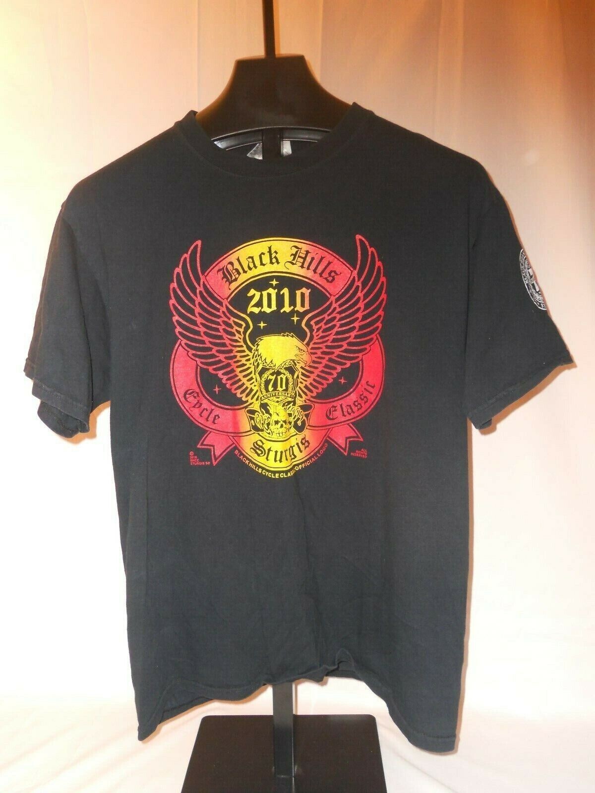 6 Sturgis Motorcycle Rally T-Shirts - Men's Size Larg… - Gem