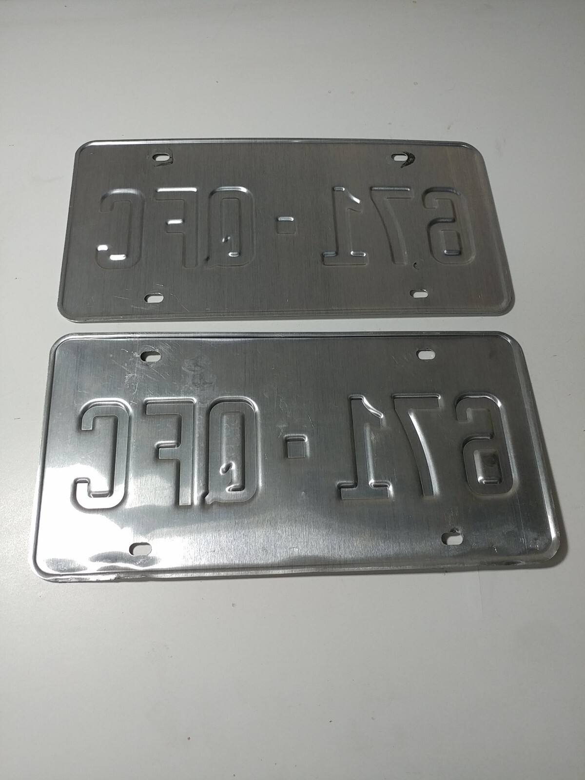 COLORADO AUTO PASSENGER LICENSE PLATE PLATES MATCHING PAIR SET #671QFC ...