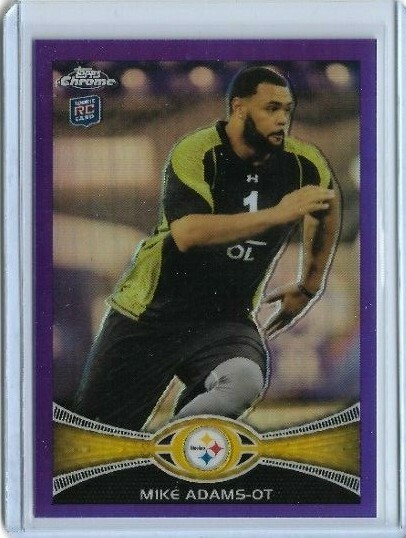 2012 Topps Chrome Mike Adams Purple Refractor RC /499 | eBay
