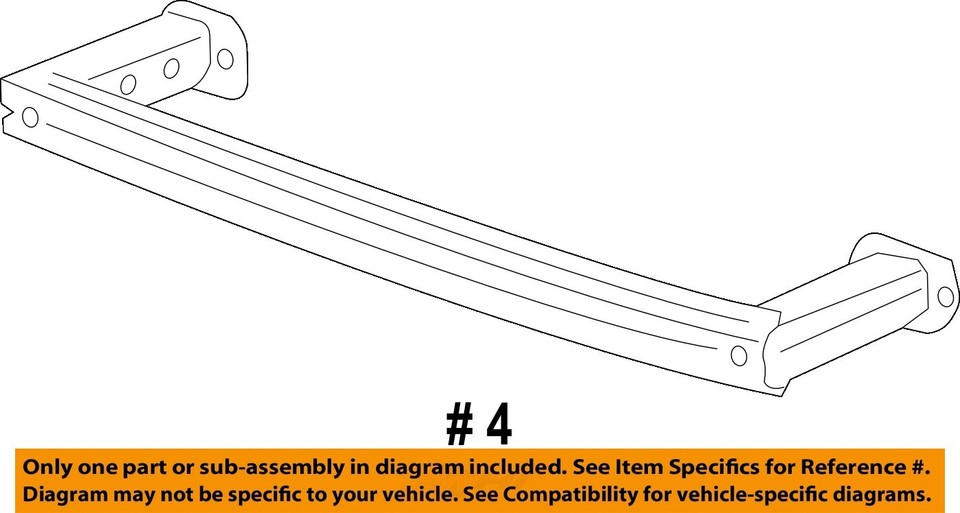 GM OEM 17-22 Encore Bumper Components-Lower Impact Bar 42554932 | eBay
