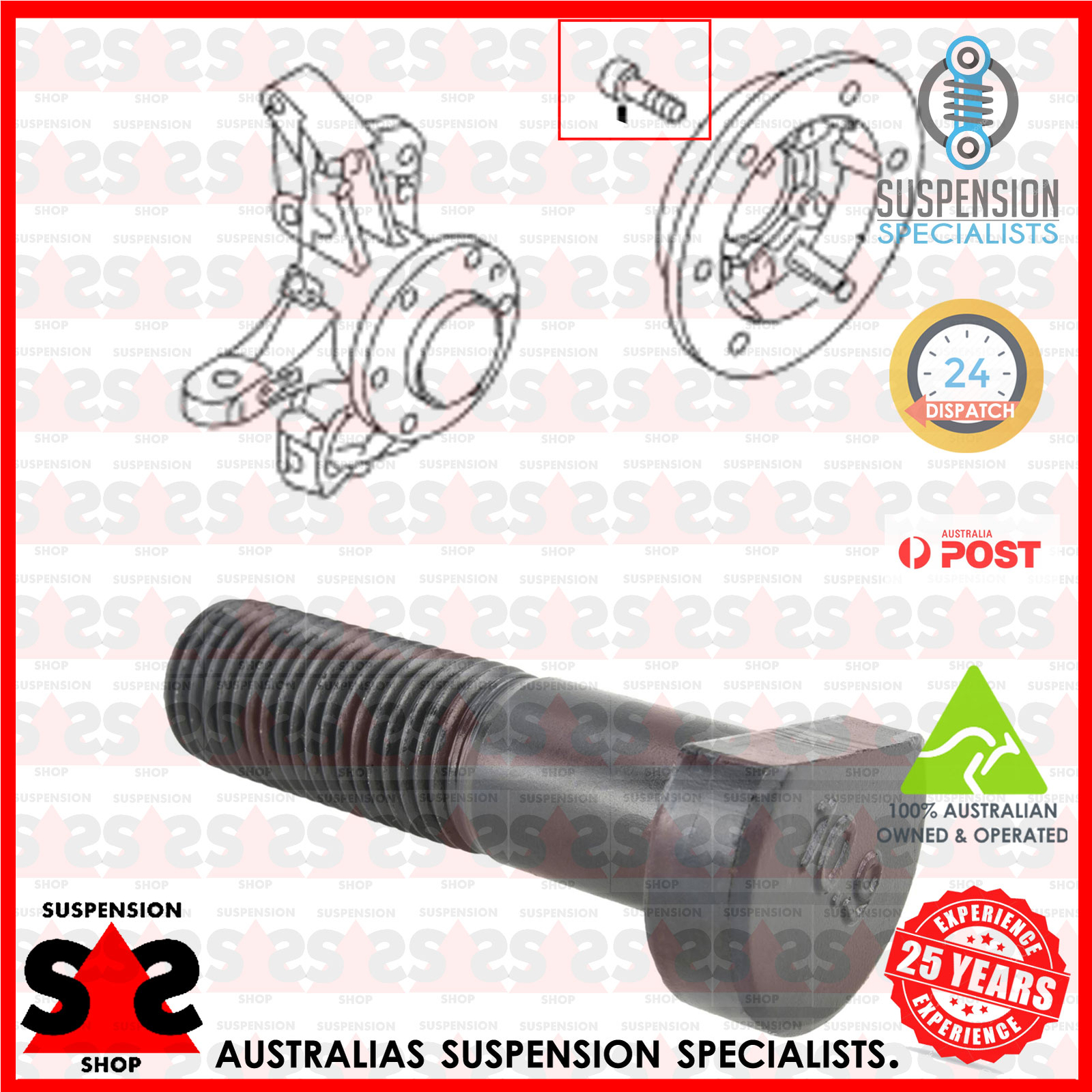 Wheel Stud Suit VW Crafter 30-35 Bus (2E_) 2.5 TDI CRAFTER 30-35 Bus ...