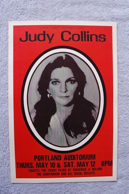 Judy Collins Concert Tour Poster 1973 Portland__ | eBay