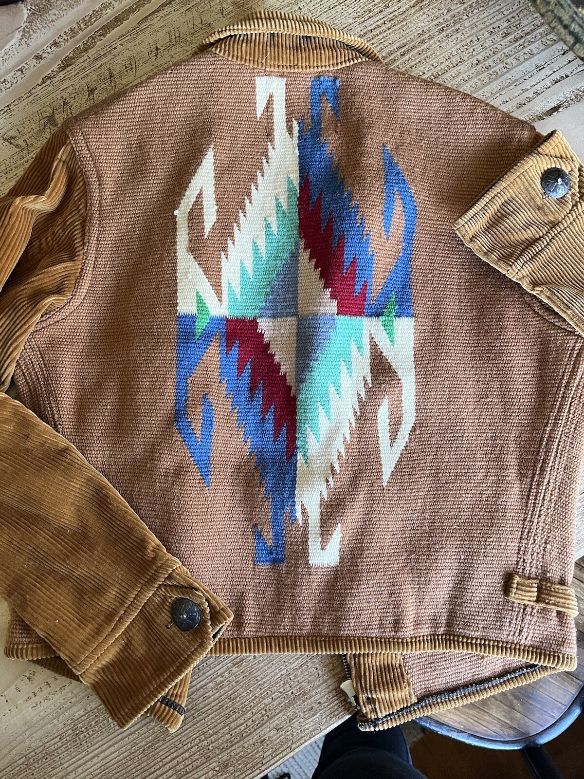 1930's Vintage Chimayo Shorty Cropped Wool Jacket Coat RARE VIBRANT ...