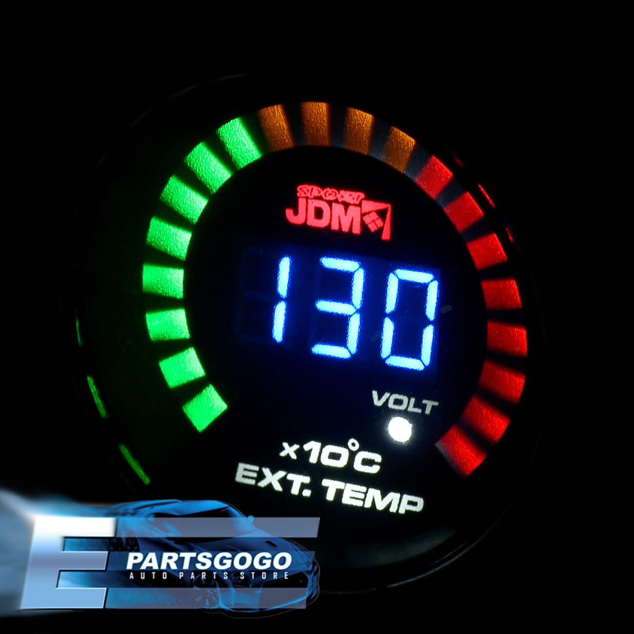 For Civic Integra 2" 52MM Temperature EGT Digital LED Auto Gauge Meter ...