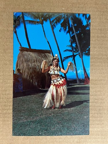 Postcard Hawaii Beautiful Tahitian Dancer Tapoi-titi More' Tapoo Wahine ...