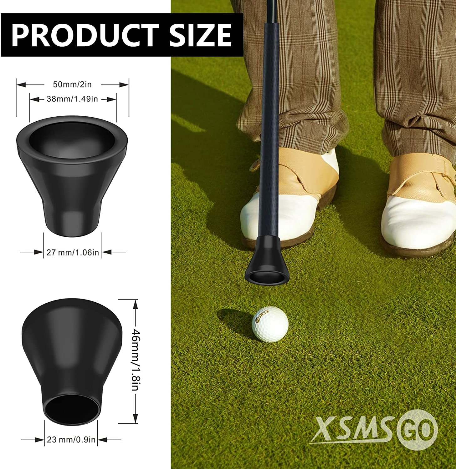 12 Pcs Golf Ball Retriever Grabber for Putters Golf Pick-up Portable ...