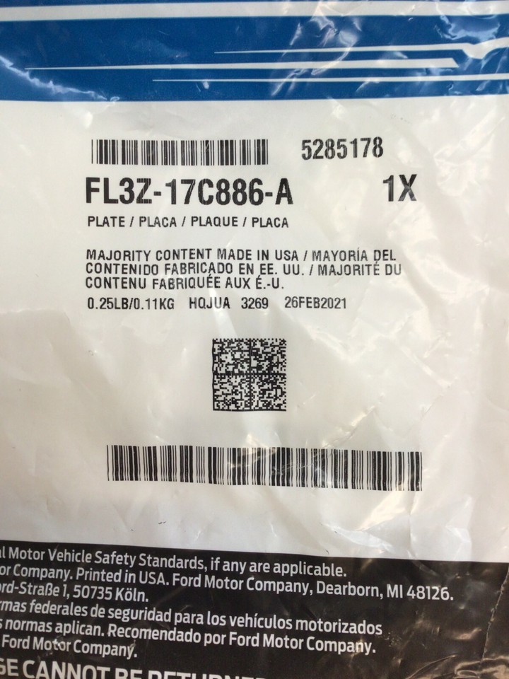 2015 - 2020 Ford F150 Front Bumper Mounting Bracket Stud Plate OEM FL3Z ...