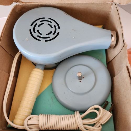Vintage Handy Hanna Hairdryer Blue With Display Box, Bonnet And Stand ...