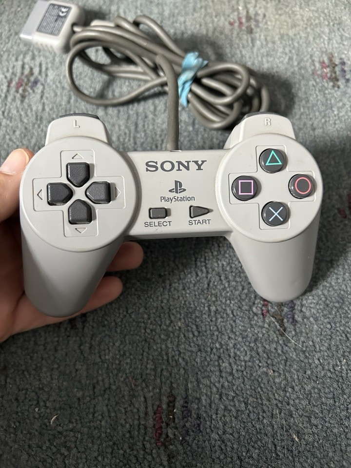 Sony PlayStation One PS1 Official OEM Gray Controller SCPH-1080 ...