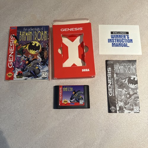 The Adventures Of Batman And Robin Genesis CIB Cardboard Box Excellent ...