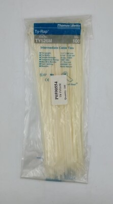Thomas & Betts TY526M 11.1 Inch Cable Tie, Ty-Rap (10 Packs of 100 In ...