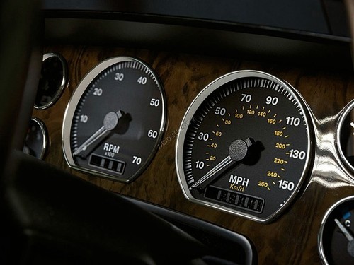 For Jaguar XJS XJ-S 92-96 Chrome Cluster Gauge Dashboard Rings Speedo ...