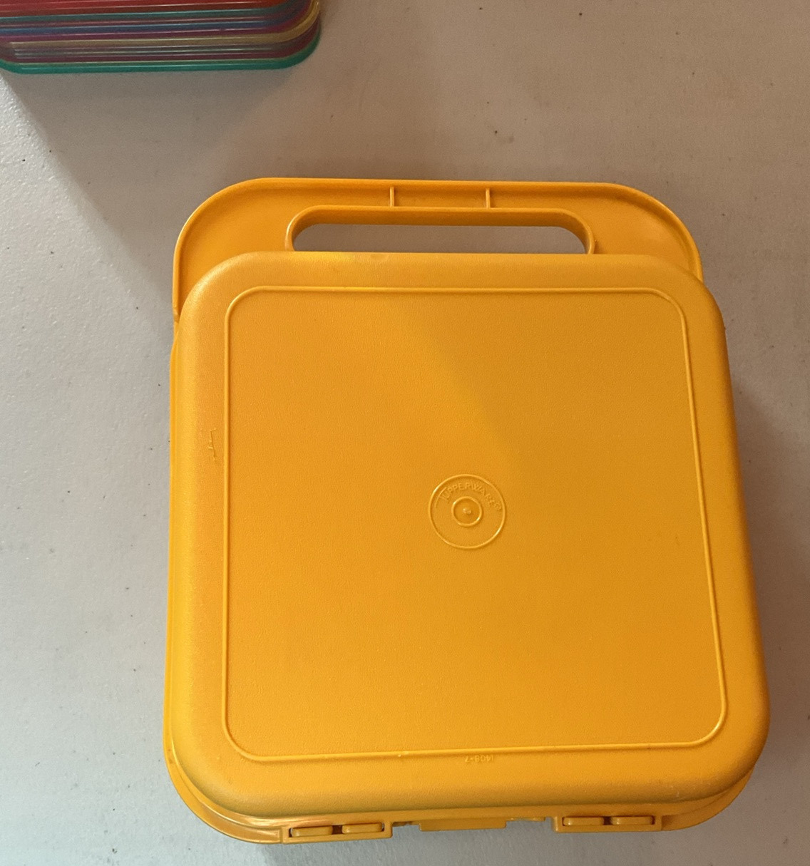 Tupperware Tuppertoys Stencil Art Set 18 Stencils in Yellow Sturdy ...