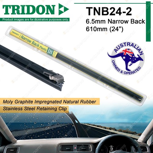 2x Tridon Plastic Back Wiper Refill 24" for Hyundai Palisade LX 2.2L 3 ...